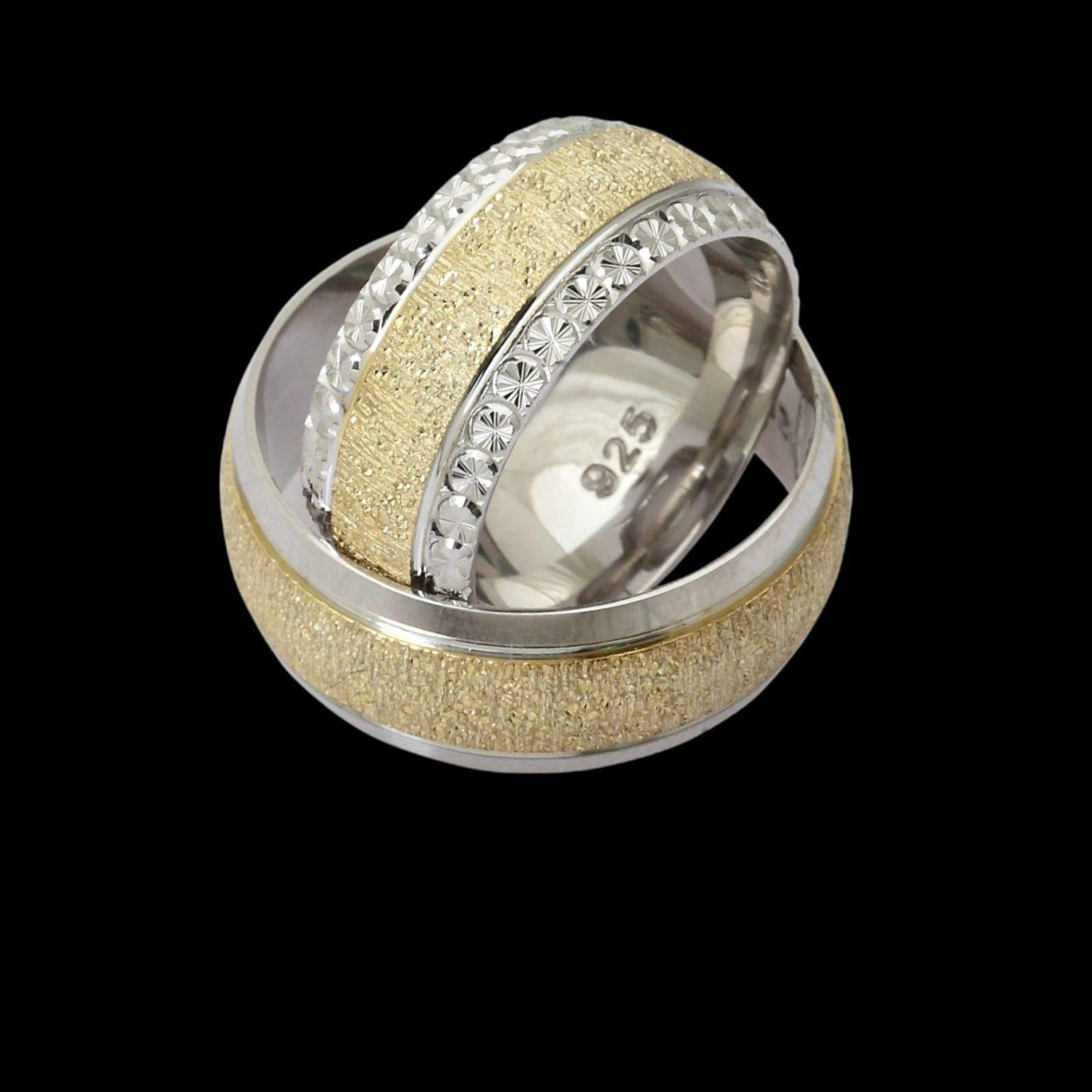 Verighete argint 925, nunta de argint